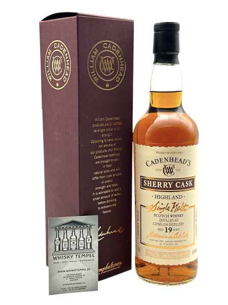 CLYNELISH 19Y - 1995 Cadenhead's - Wood Range - Sherry Cask 54,6% - 0,7L